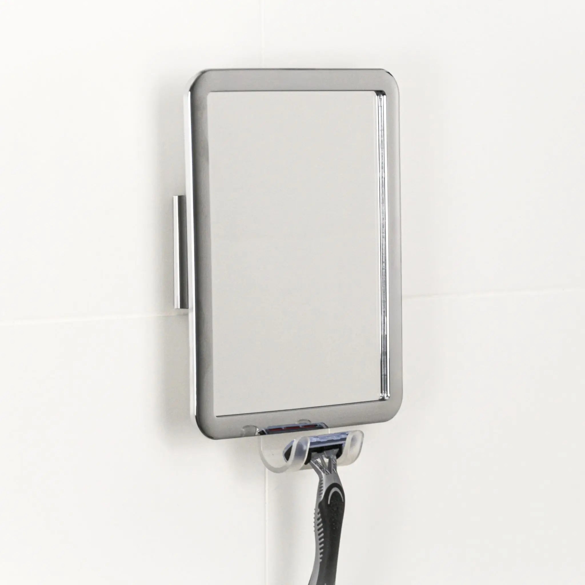 Polished Chrome Suction Fog Free Mirror – Fusion-Loc